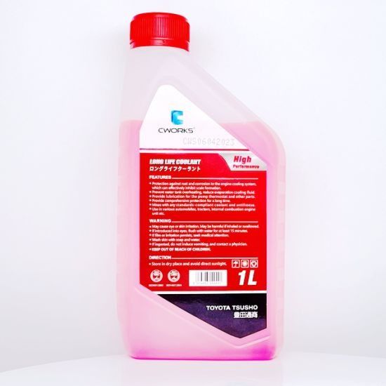 Toyota CWORKS High performance long life coolant 高效能水箱水 1L, 汽車配件, 其他 ...