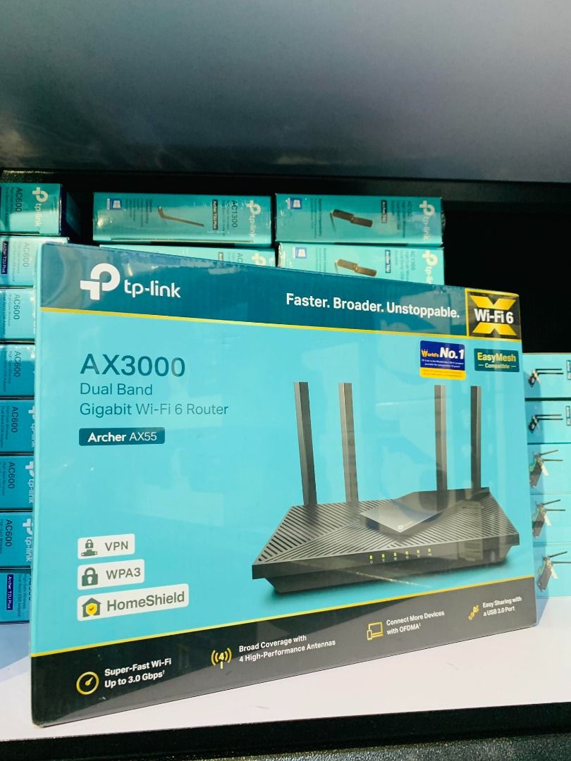 TP-Link Archer AX55 AX3000 Dual Band Gigabit WiFi 6 Router, Computers ...