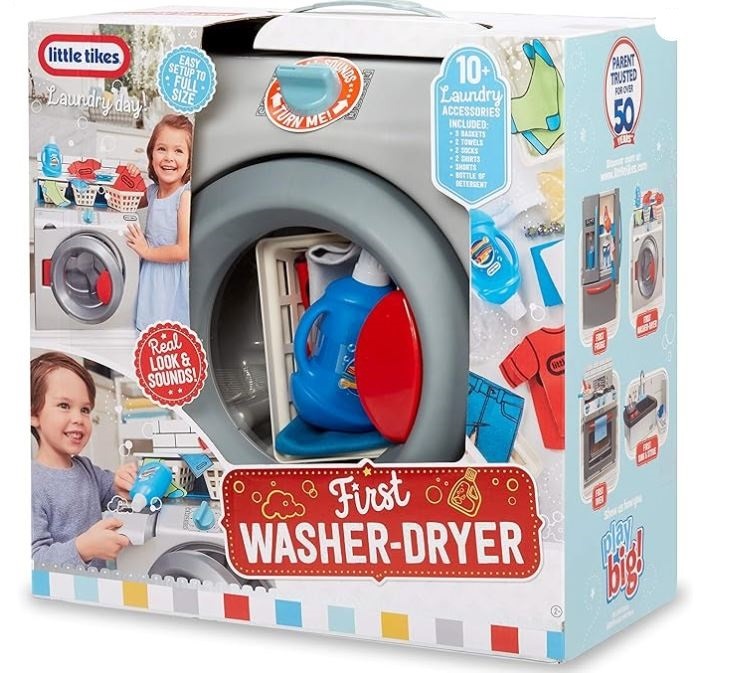 TP-Little Tikes First Washer Dryer - Realistic Pretend Play Appliance ...