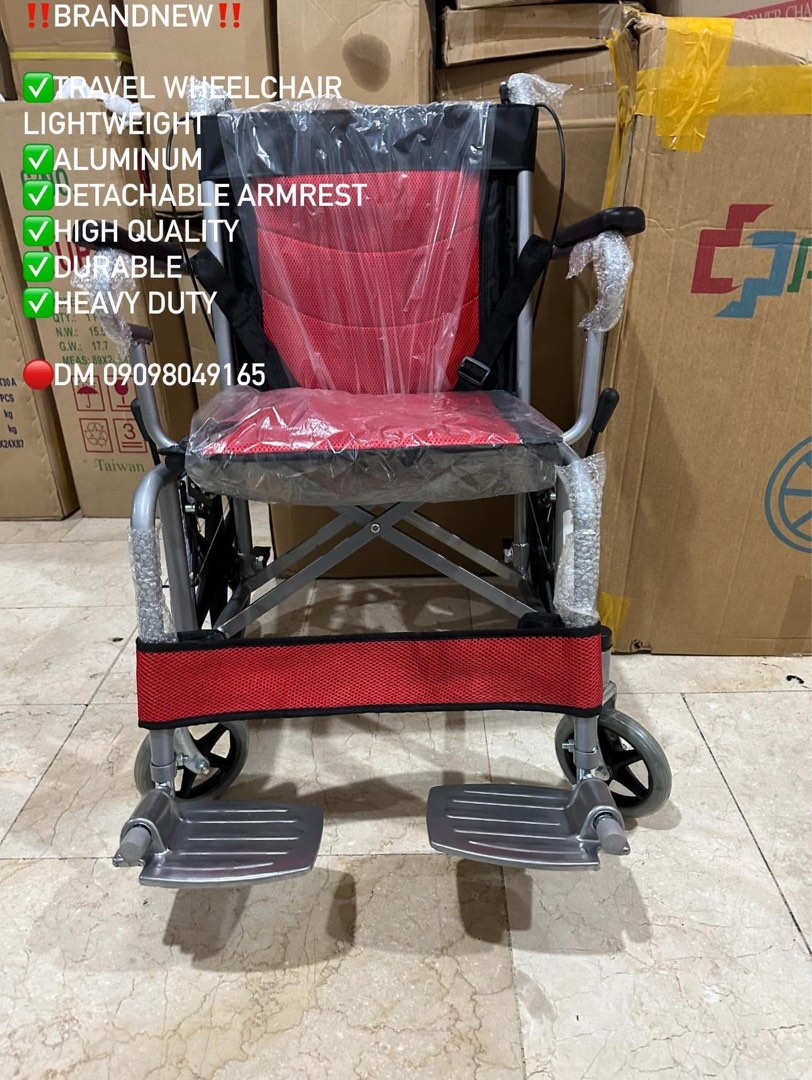 Travel wheelchair, Health & Nutrition, Assistive & Rehabilatory Aids ...