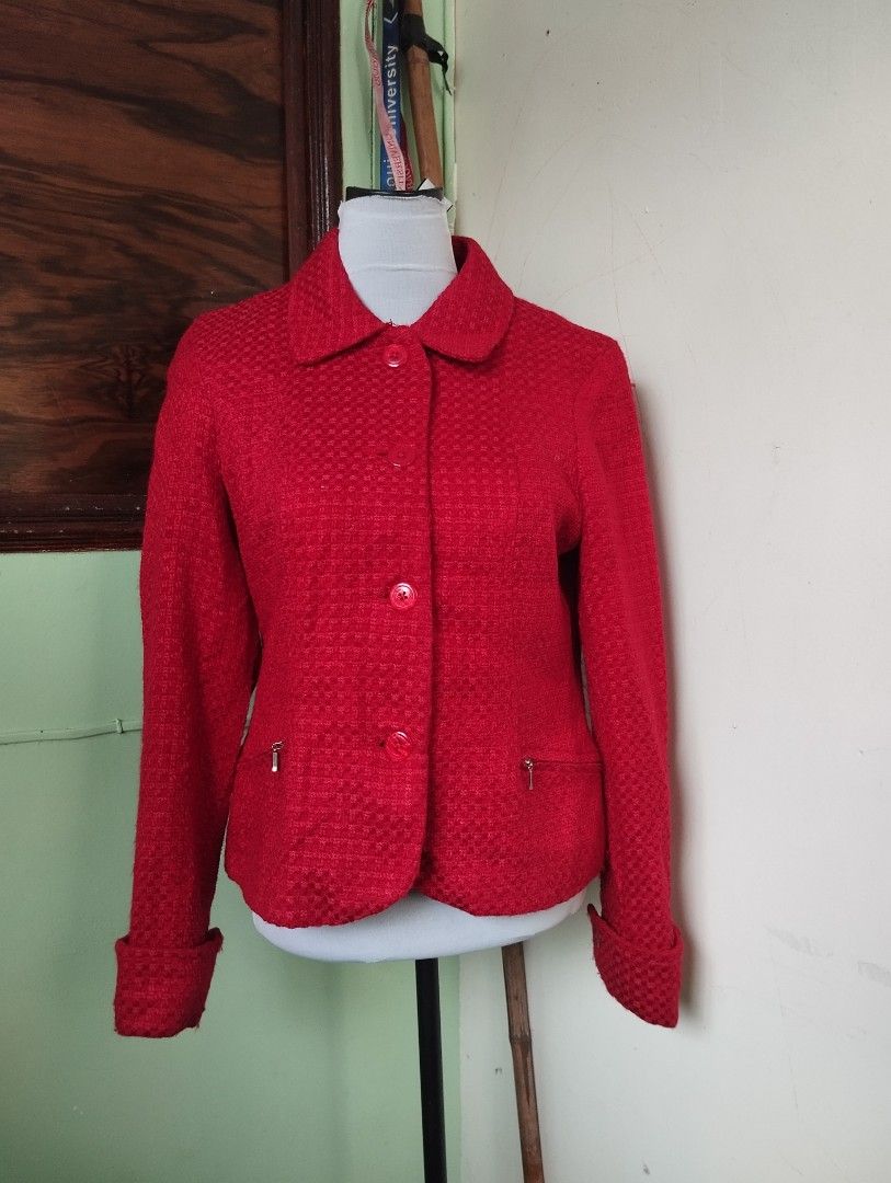 Tweed Blazer Womens Fashion Coats Jackets And Outerwear On Carousell