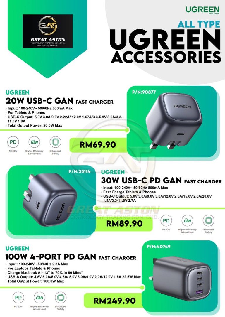 UGREEN ORIGINAL ACCESORIES MALAYSIA, Mobile Phones & Gadgets, Mobile ...