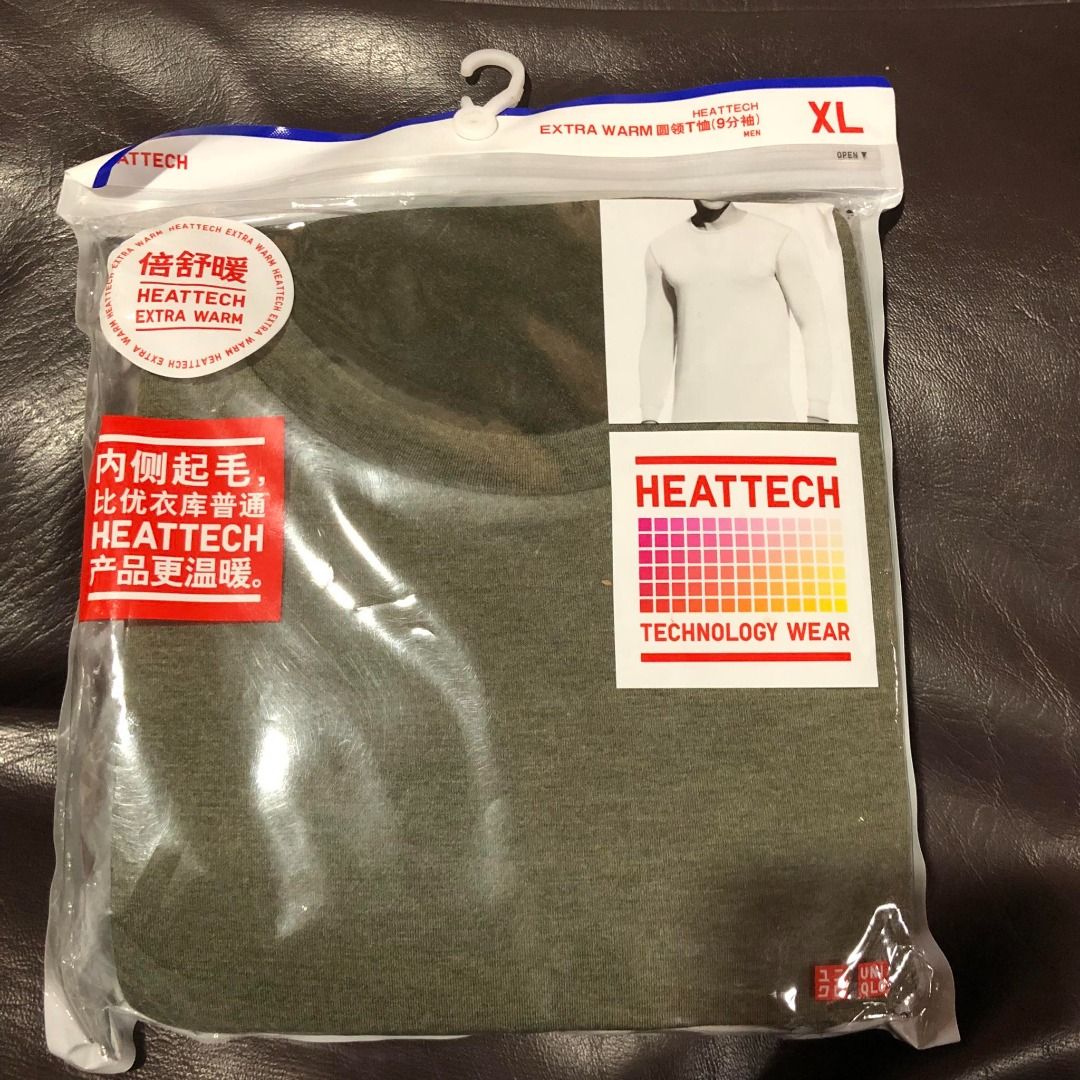 Uniqlo Heattech Men Extra Warm Long Sleeves, Men's Fashion, Tops & Sets ...