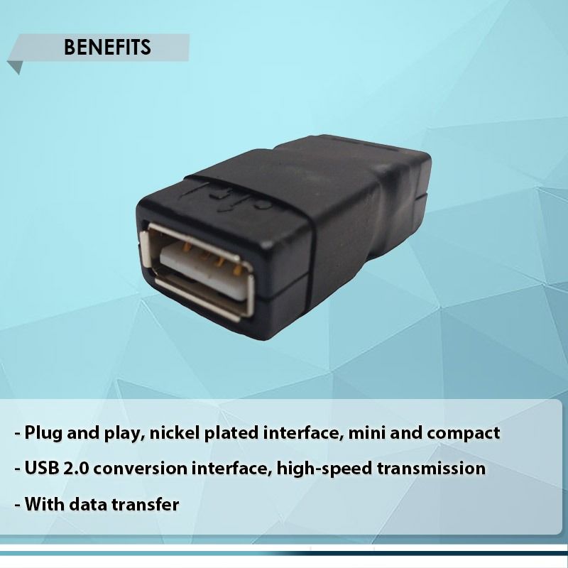 USB FEMALE to USB FEMALE TYPE A 2.0, ADAPTER COUPLER CONVERTER with ...