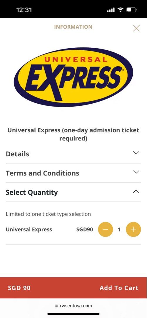 USS Universal Express Pass for 1 Oct 23, Tickets & Vouchers, Local ...