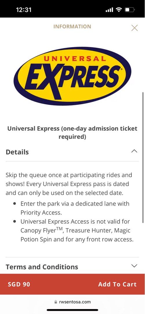 USS Universal Express Pass for 1 Oct 23, Tickets & Vouchers, Local ...