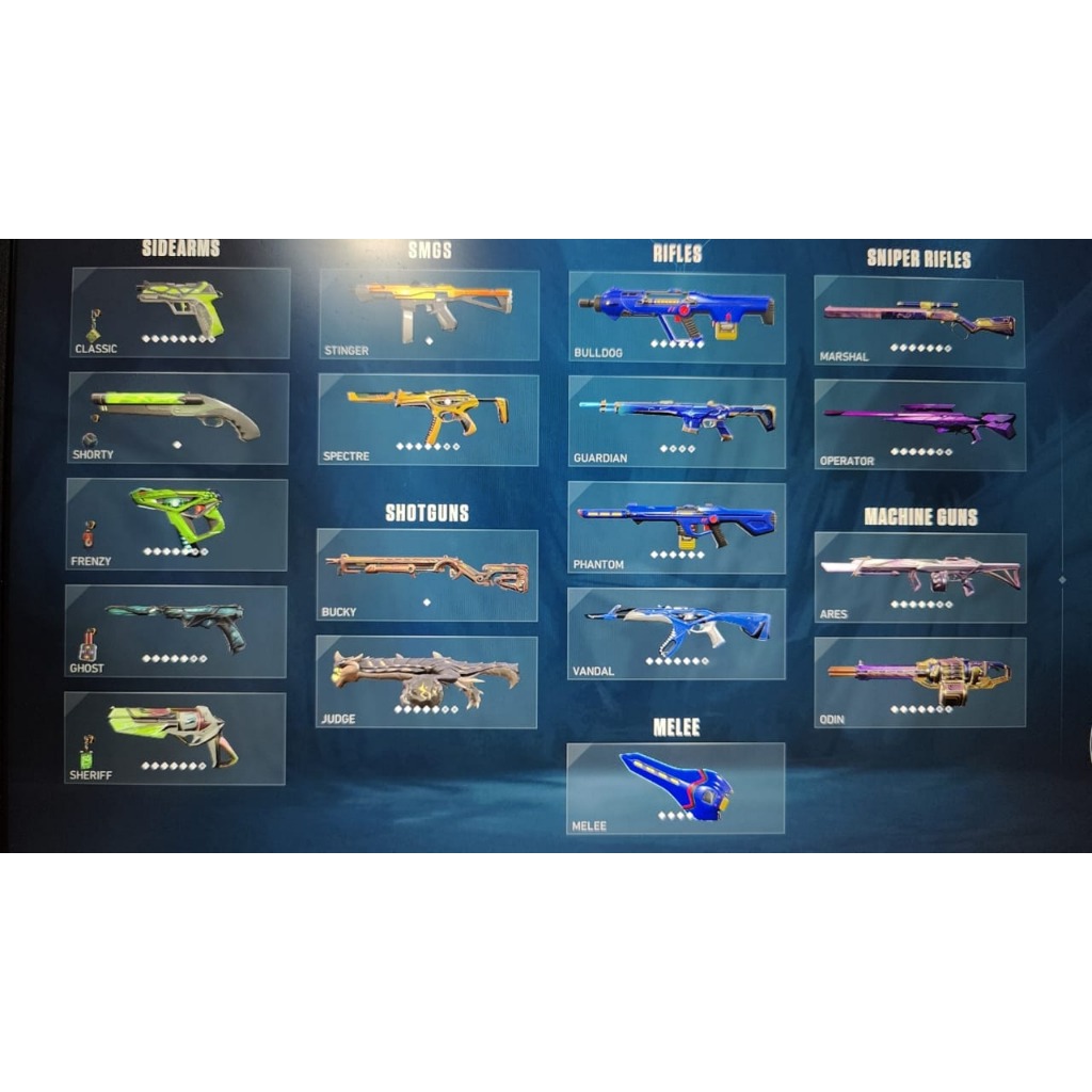 [VALORANT] 90% all rare weapon skins collected account [NEGOTIABLE ...