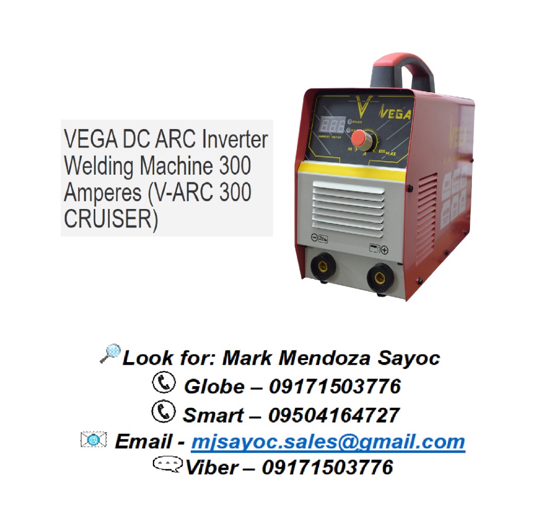 VEGA DC ARC Inverter Welding Machine 300 Amperes (V-ARC 300 CRUISER ...