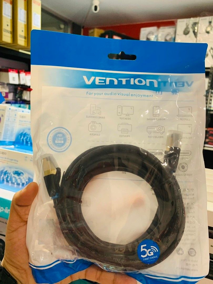 Vention 3M Cat8 SFTP Patch Cable Black IKABi, Computers & Tech, Parts & Accessories, Cables ...