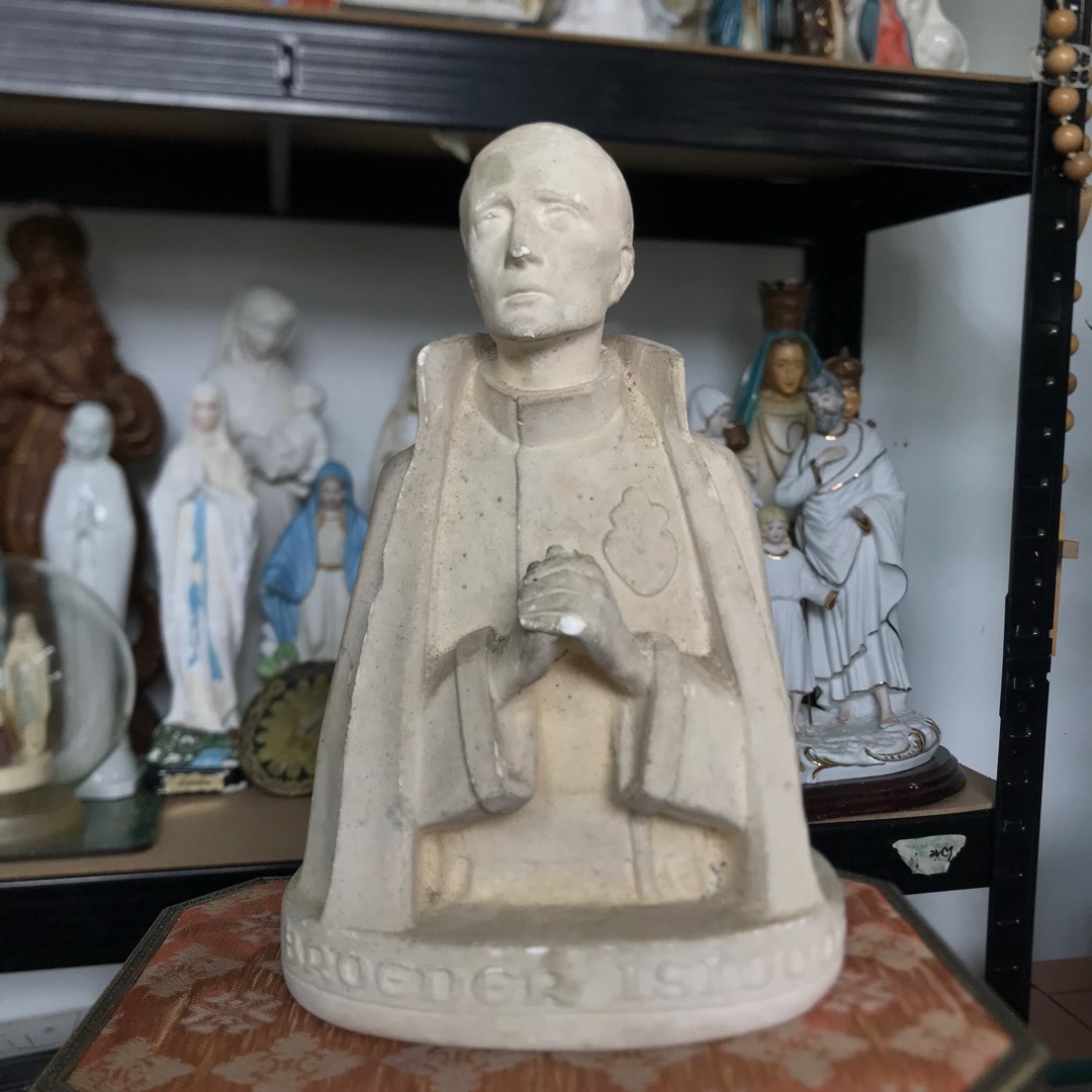Vintage Bust Statue of Blessed Isidore of St. Joseph (De Loor), Hobbies ...