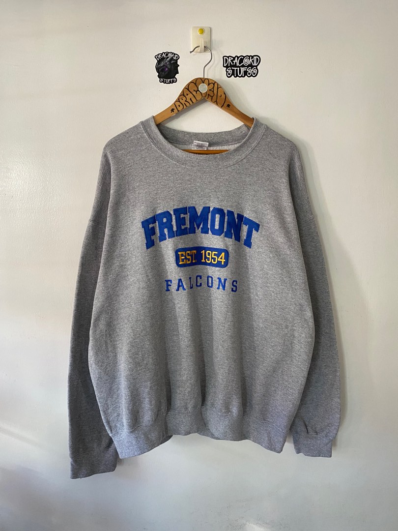 Vintage Fremont Falcons Crewneck Jacket, Men's Fashion, Coats, Jackets ...