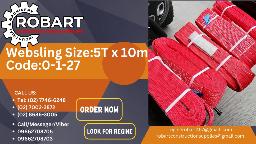 Websling Size:5T x 10m Code:0-1-27, Commercial & Industrial ...