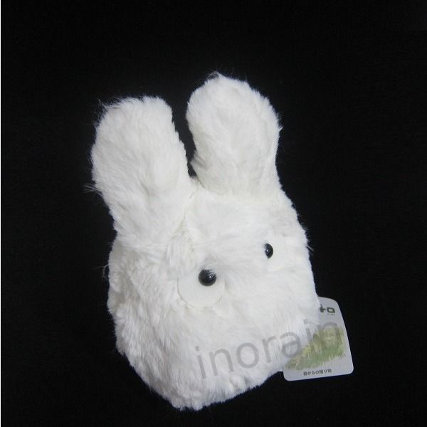 White Totoro Plush doll Rabbit Fur Texture Studio Ghibli My Neighbor ...