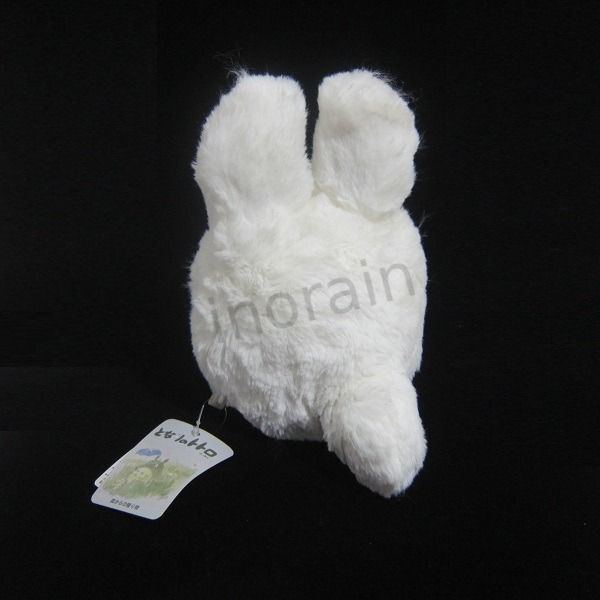 White Totoro Plush doll Rabbit Fur Texture Studio Ghibli My Neighbor ...