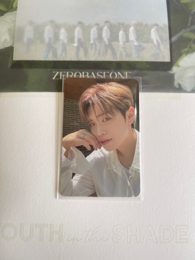 wtt zb1 zerobaseone album youth in the shade pc photocard matthew taerae jiwoong hanbin gunwook ...