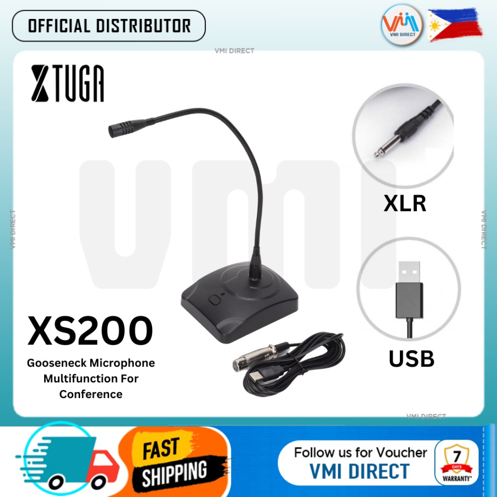 Xtuga XS200 Gooseneck Microphone Conference Microphone Multifunction ...