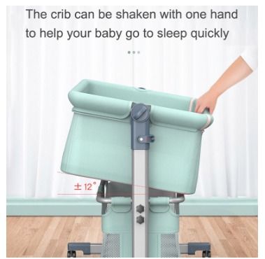 XYT Cot Co-sleeper Baby Rocking Cot Newborn Sleeping Bed Crib Bassinet ...