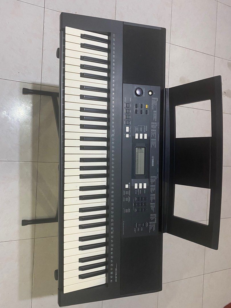 Yamaha Keyboard Psr E 343 With Stand And Charger Audio Portable Music