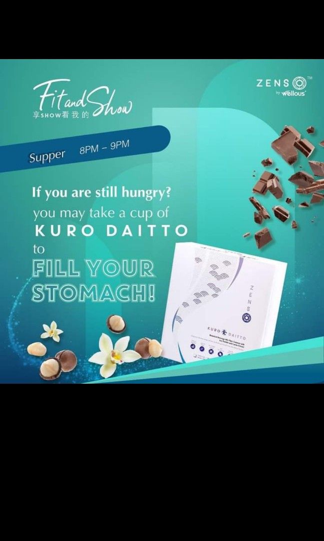 ZENSO DAITTO (Chocolate) @$40, Health & Nutrition, Health Supplements ...