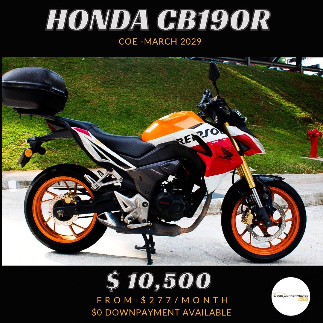 $0 Downpayment HONDA CB190R / CB190R /CBF 190, Motorcycles, Motorcycles ...