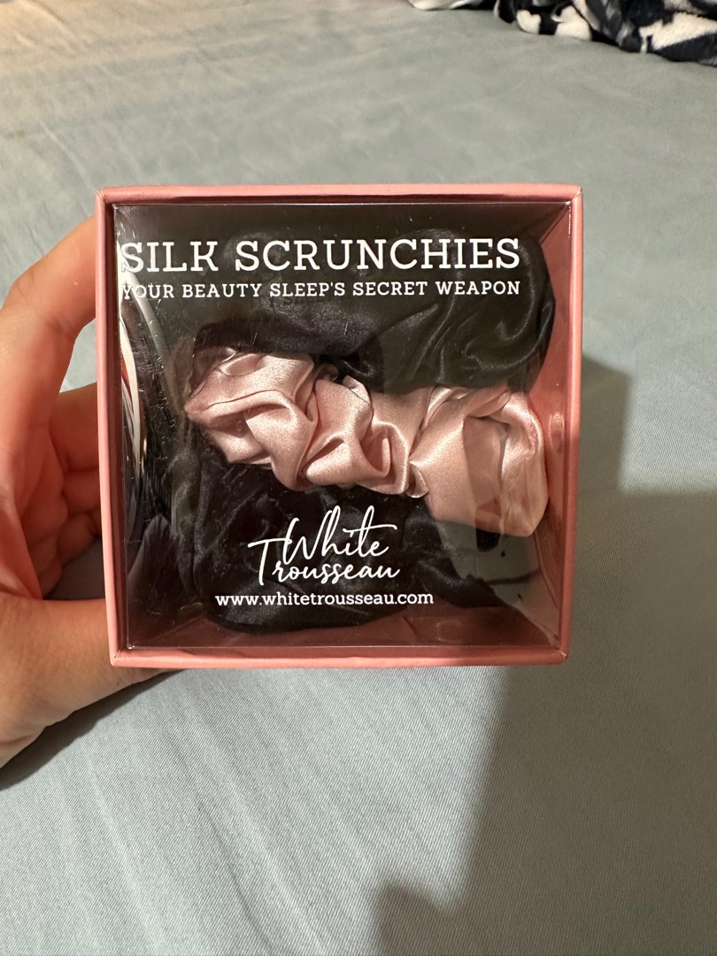 100% Silks scrunchies, Women's Fashion, Watches & Accessories, Hair Accessories on Carousell