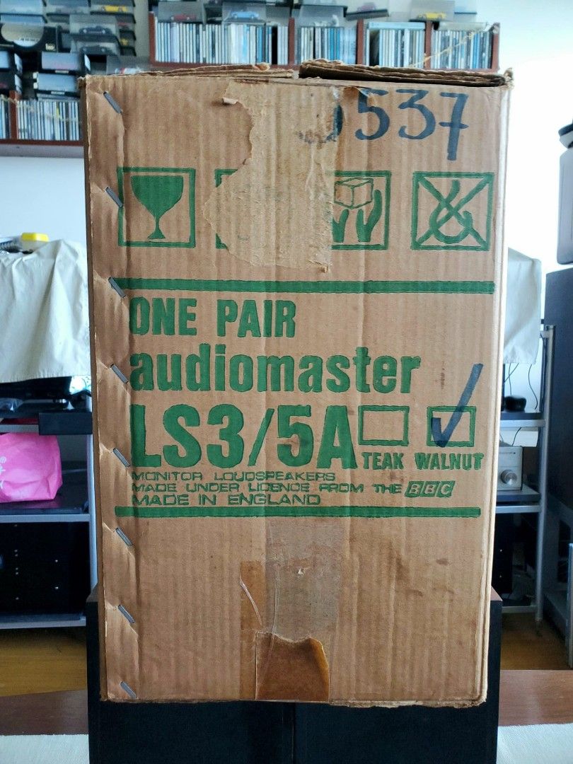 1979 15 ohm Audiomaster LS3/5A with original box serial# 0537, 音響器材, Soundbar、揚聲器、藍牙喇叭、耳擴 ...