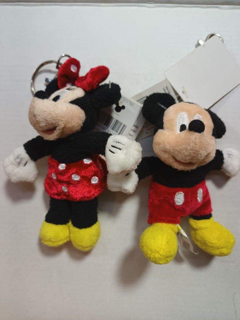 [1 PAIR] WALT DISNEY PARKS & RESORTS Mickey Mouse & Minnie Mouse Plush ...