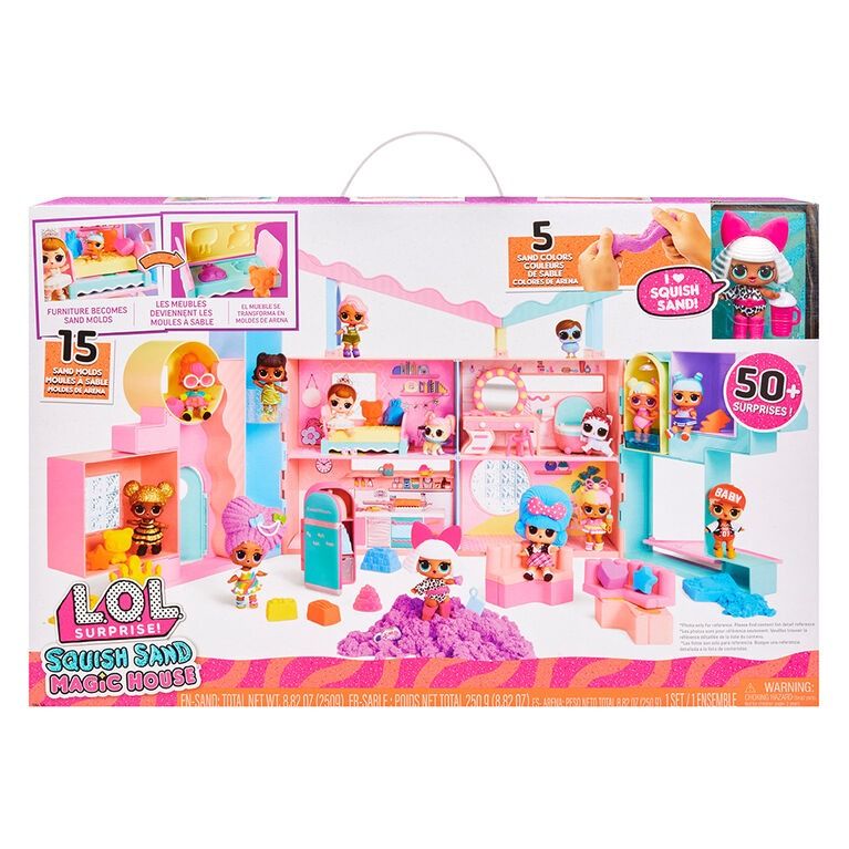 [預訂2506] MGA LOL - L.O.L. Surprise! Squish Sand Magic House with Tot 驚喜 ...