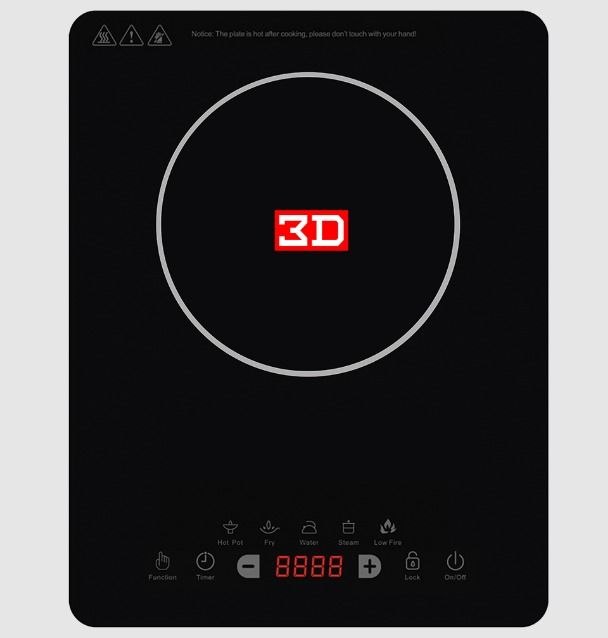 3D IC-1500SL Induction Cooker, TV & Home Appliances, Kitchen Appliances ...