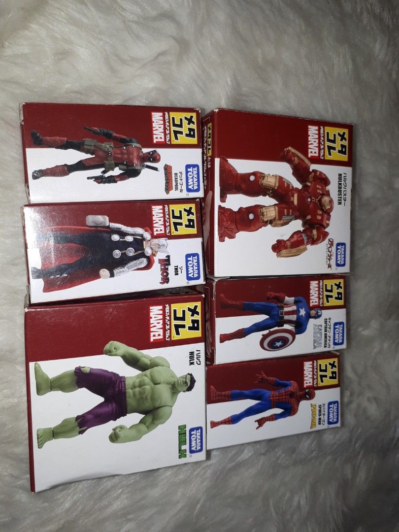 6 Pcs Marvel Bundle Fig By Takara Tomy Hobbies And Toys Toys And Games On