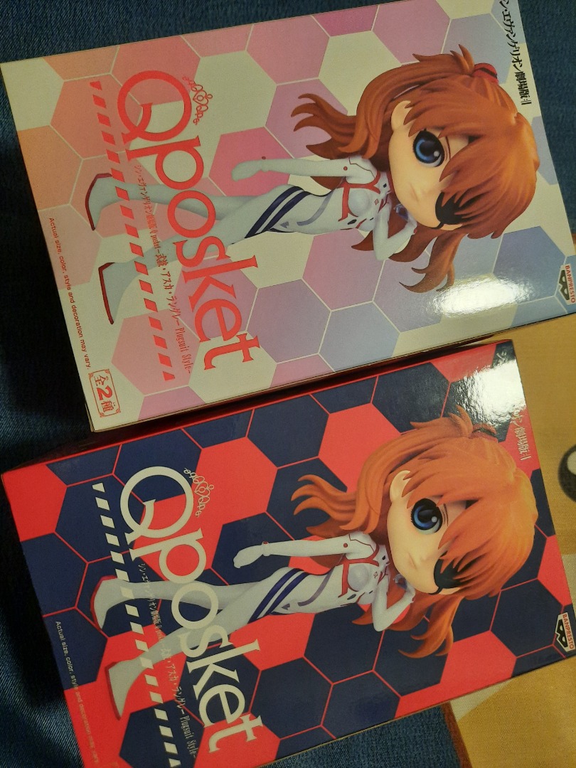 全新未拆 新世紀福音戰士 eva q pocket 明日香 asuka 戰鬥服 靚盒, 興趣及遊戲, 玩具 & 遊戲類 - Carousell