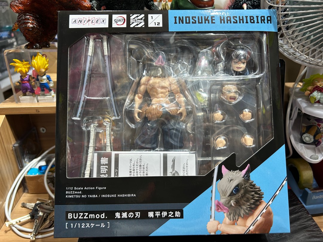 全新 Aniplex Buzzmod. 1/12 鬼滅之刃 嘴平伊之助 Inosuke Hashibira, 興趣及遊戲, 玩具 & 遊戲類 ...