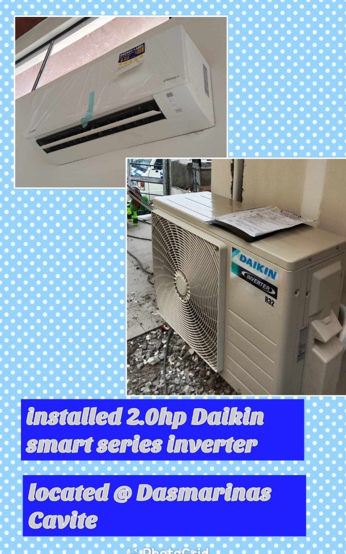 🆓️ INSTALLATION DAIKIN SMART SERIES INVERTER SPLIT TYPE AIRCON, TV ...