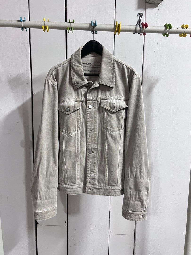 A cold wall (ACW) moon wash denim jacket, Men's Fashion, Coats, Jackets ...