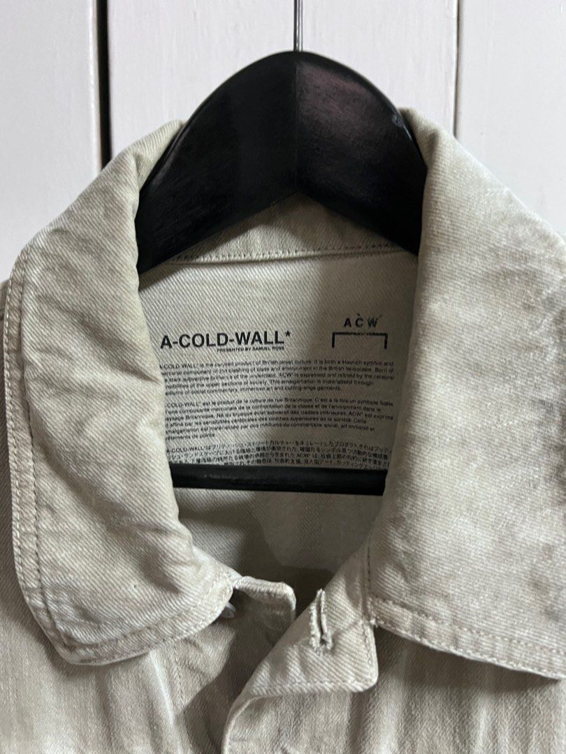 A cold wall (ACW) moon wash denim jacket, Men's Fashion, Coats, Jackets ...