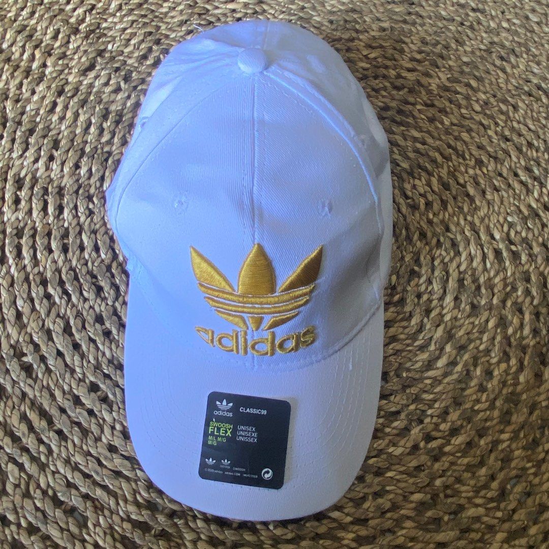 Adidas Gold Trefoil Hat, Fesyen Pria, Aksesoris, Topi di Carousell