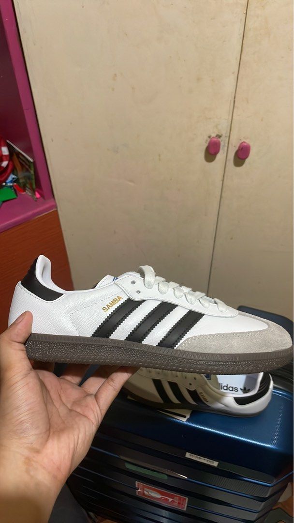 Adidas Samba OG size 8 (41) White, Men's Fashion, Footwear, Sneakers on ...