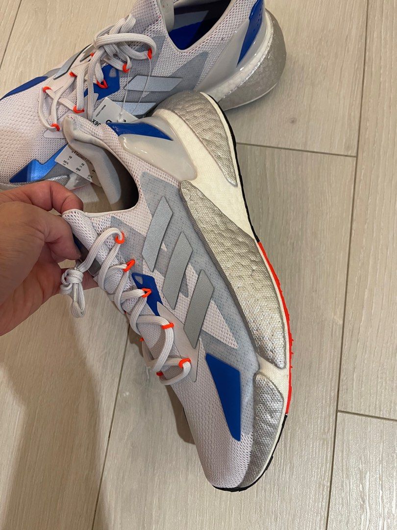 ADIDAS X9000L4 BOOST 銀 藍 慢跑鞋 男鞋 廣告款 FX8439, 他的時尚, 鞋類, 休閒鞋、涼鞋在旋轉拍賣