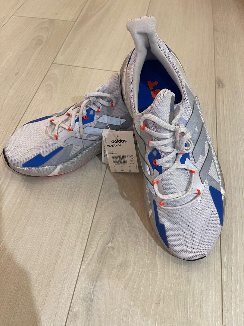 ADIDAS X9000L4 BOOST 銀 藍 慢跑鞋 男鞋 廣告款 FX8439, 他的時尚, 鞋類, 休閒鞋、涼鞋在旋轉拍賣