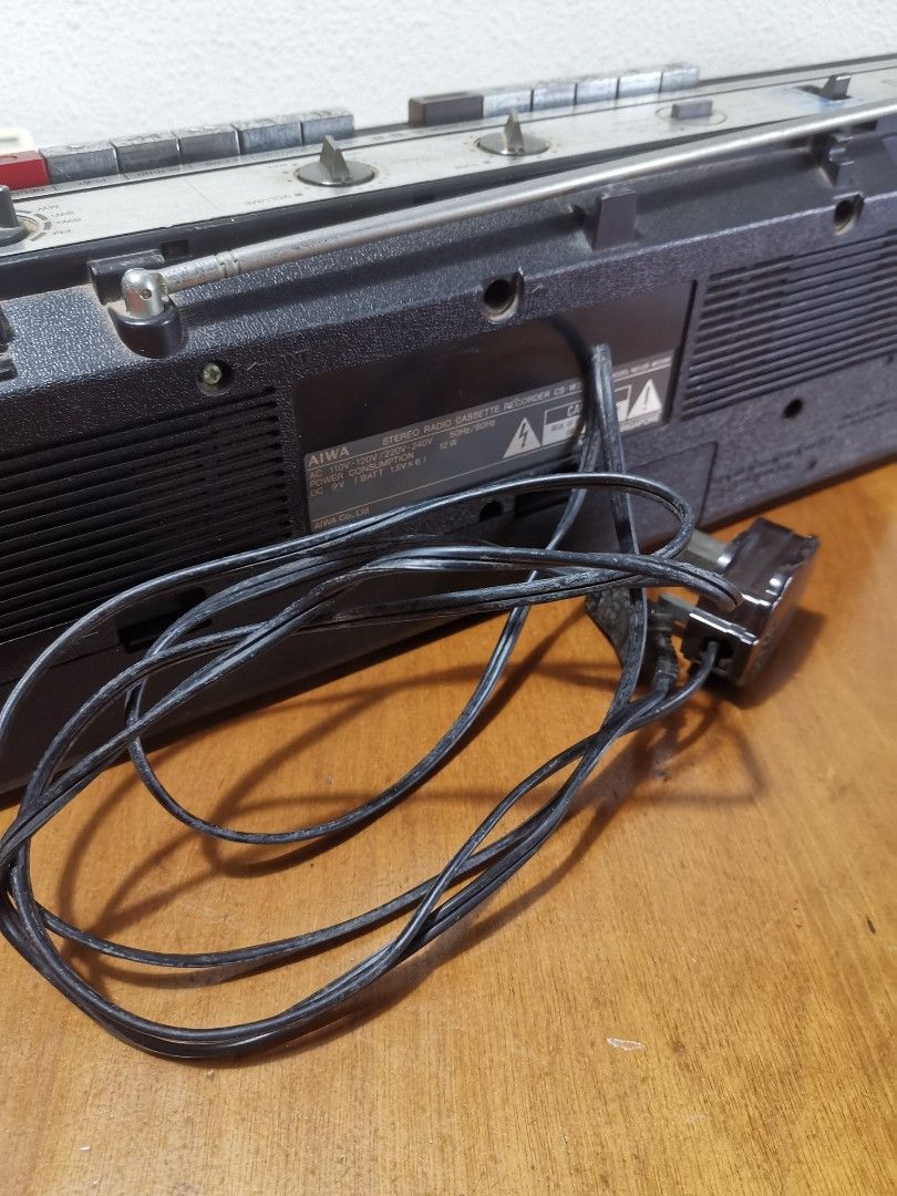 Aiwa Stereo Radio Cassette Recorder Model CS-W220 Vintage Retro Antique ...