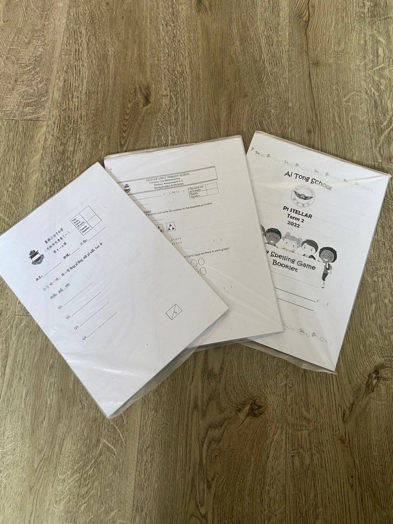 (All for $10) Primary 1 P1 School Exams Past Year Papers, Hobbies ...