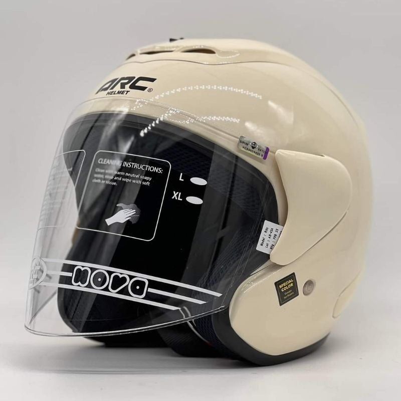 ARC RITZ PASTEL CREAM, Motorcycles, Motorcycle Apparel on Carousell