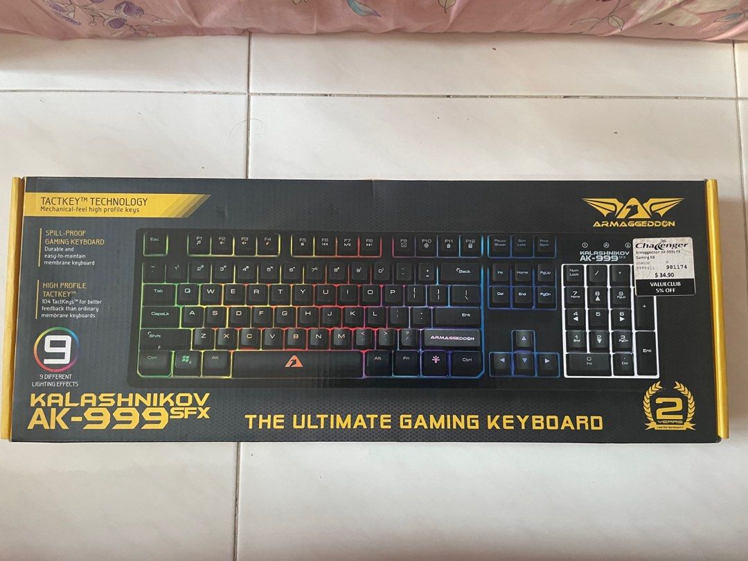 Armaggeddon Kalashnikov Ak-999 SFX gaming keyboard., Computers & Tech ...