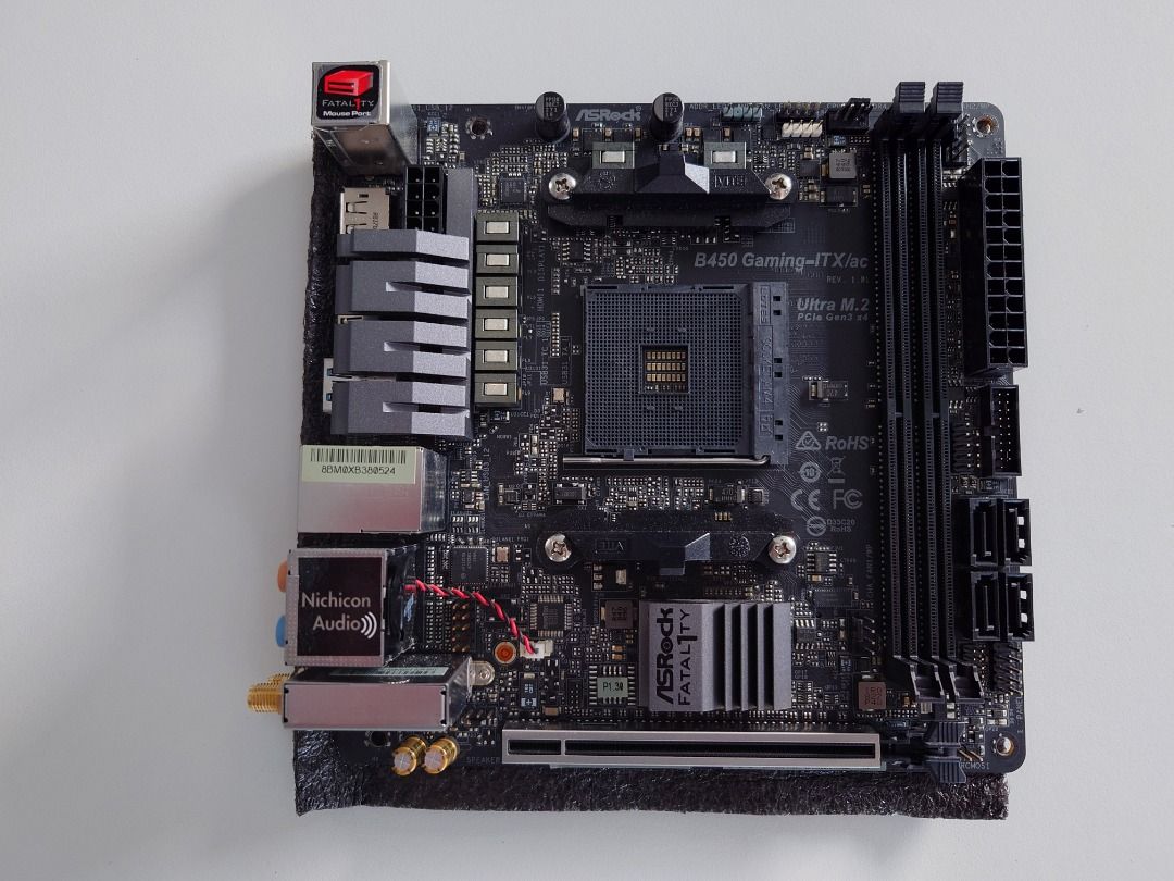 ASRock B450 Gaming-ITX/AC motherboard, Computers & Tech, Parts ...