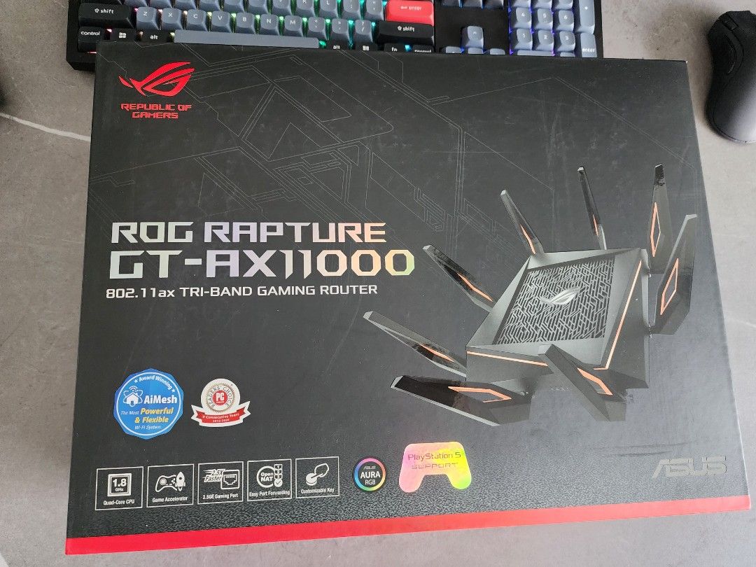Asus GT-AX11000 ROG Rapture, Computers & Tech, Parts & Accessories ...