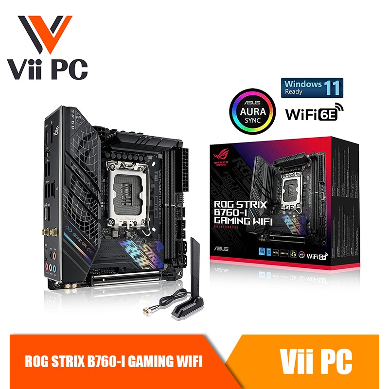 ASUS ROG STRIX B760I GAMING WIFI LGA1700 Intel B760 Chipset 2 x DDR5 ...