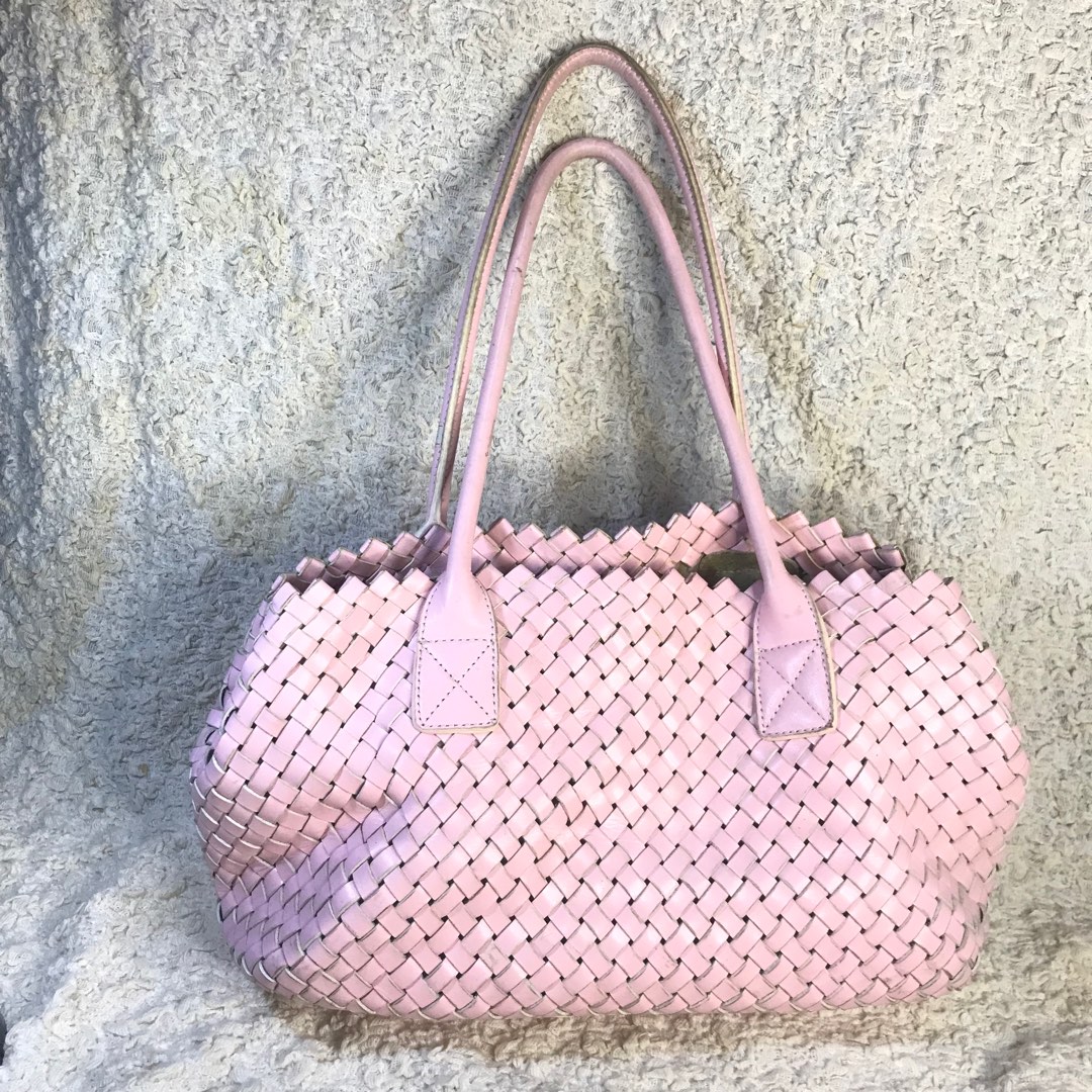 Banig Pink Wooven Shoulder Bag set, Women's Fashion, Bags & Wallets ...