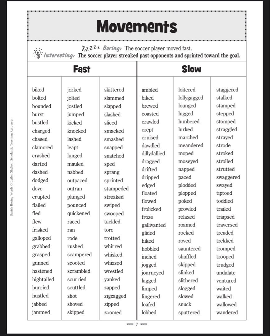 Banish Boring Words Vocabulary PSLE P3 P4 P5 P6 Primary School | GEP ...