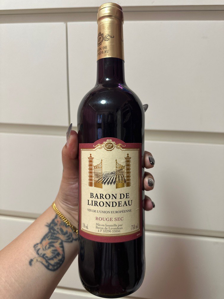 Baron De Lirondeau Rouge Sec, Food & Drinks, Alcoholic Beverages on ...