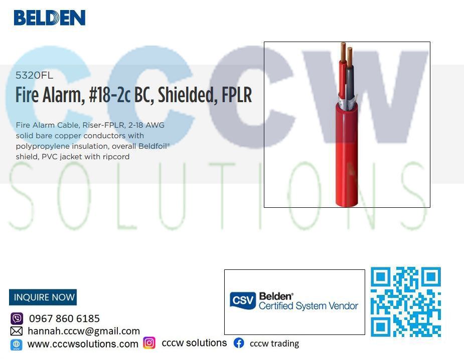 BELDEN 5320FL FIRE ALARM CABLE, Computers & Tech, Office & Business ...